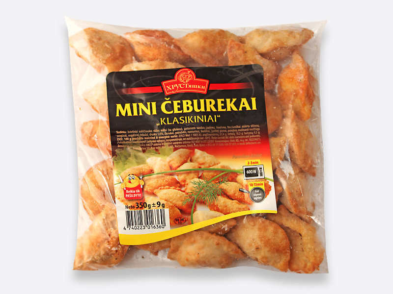 FoodNet - Mini čeburekai „Klasikiniai“ UVIC, 350 g x 12 vnt.